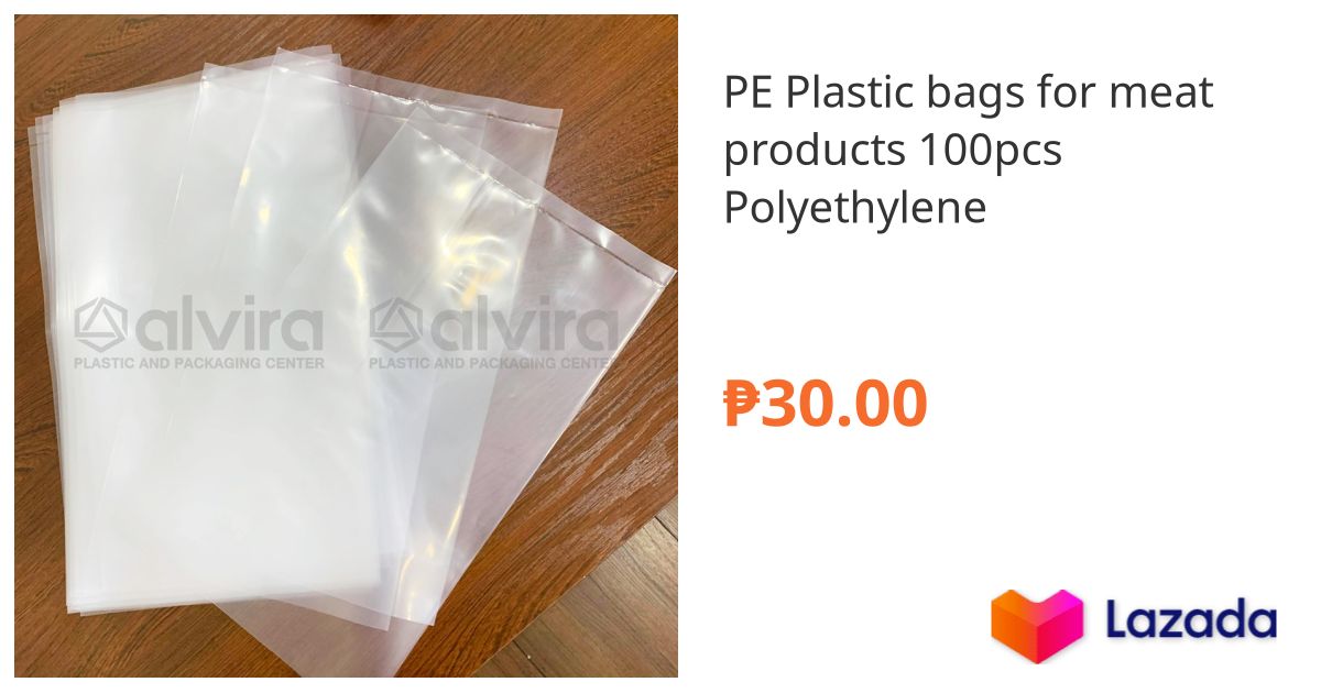 PE Plastic bags for meat products 100pcs Polyethylene
