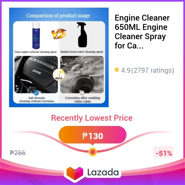 Engine Cleaner 650ML Engine Cleaner Spray for Car Degreaser Engine ...