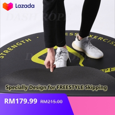 DASHROPE Premium Jump Rope Mat Portable Freestyle Skipping Ropes ...