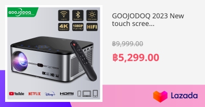 GOOJODOQ 2023 New touch screen Projector 4K WiFi projector 4k projector ...