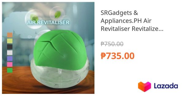 SRGadgets & Appliances.PH Air Revitaliser Revitalizer Water Based Leaf ...