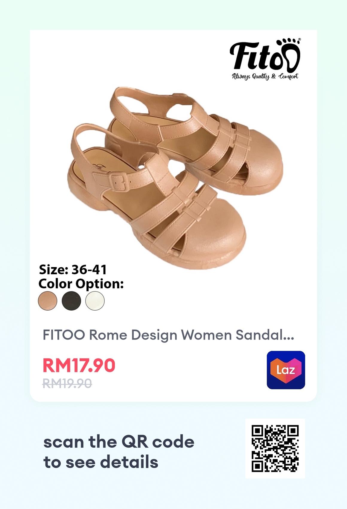 FITOO Rome Design Women Sandals Jelly Shoes Rome211