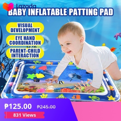 100cm Water Mat for Baby Inflatable Water Mat for Baby Kids Water ...