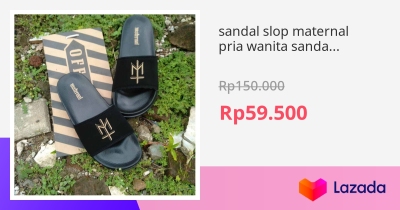 sandal slop maternal pria wanita sandal slip on maternal sandal slop ...