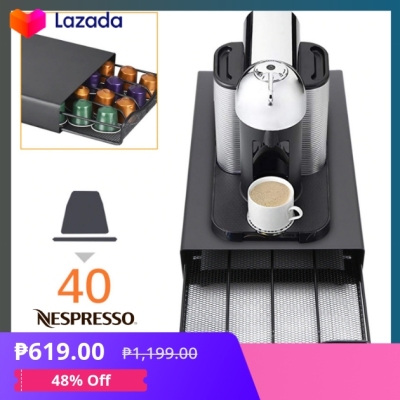 CMPH 40 Nespresso Coffee Pods Capsule Table Drawer Holder Rack ...