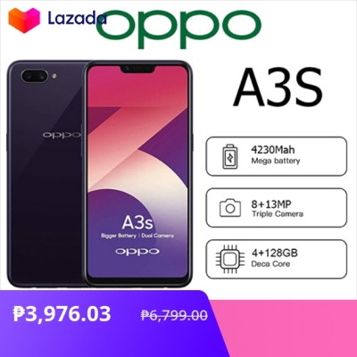 OPPO A3S Cellphone Original 6GB+128GB Smartphone 6.2 inch Full Screen ...