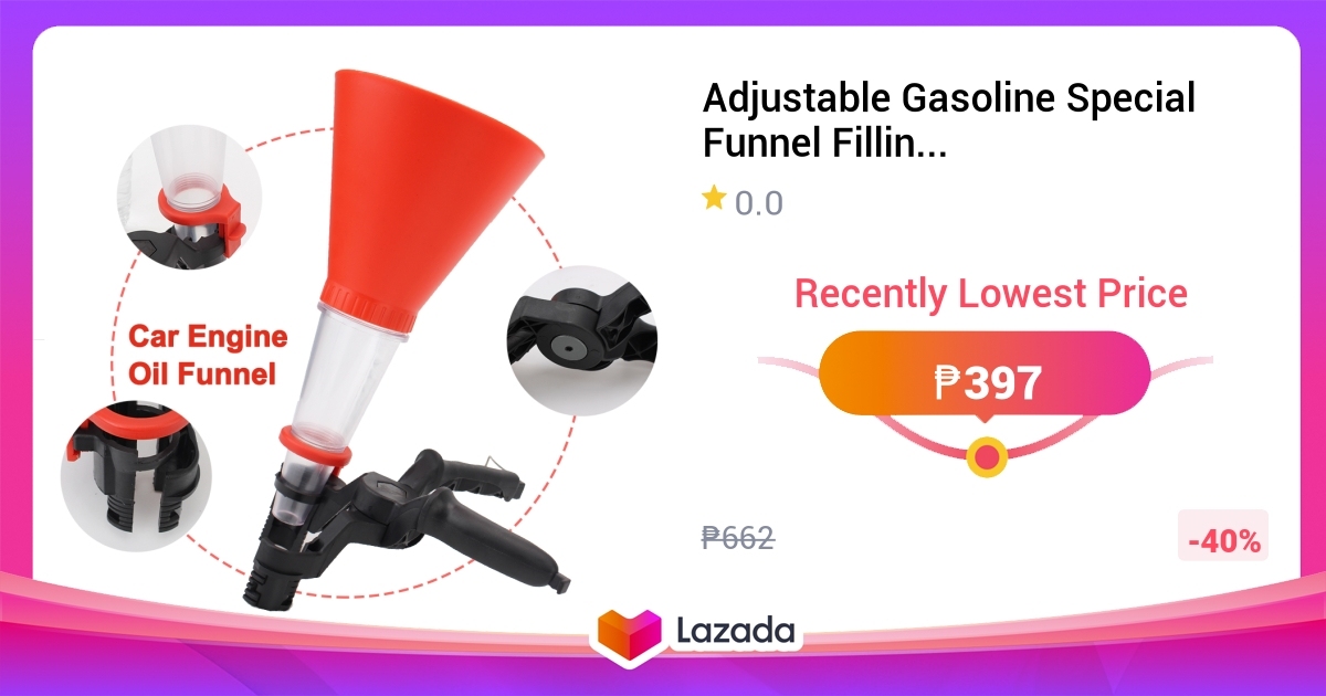 Adjustable Gasoline Special Funnel Filling Equipment Kit Non-leakage ...