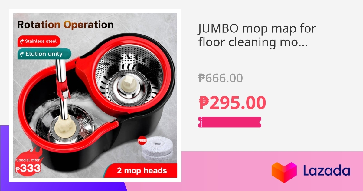 JUMBO mop map for floor cleaning mop with spinner on sale mop for floor ...