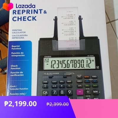 Printing Calculator Adding Machine HR-100RC Compact Type / electric ...