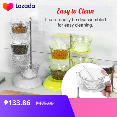Redmond Rotating 4 Layers Seasoning Storage Box Kitchen Sugar / Salt ...