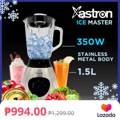 Astron Ice Master Blender and Ice Crusher with 1.5L Glass Jug (350W)
