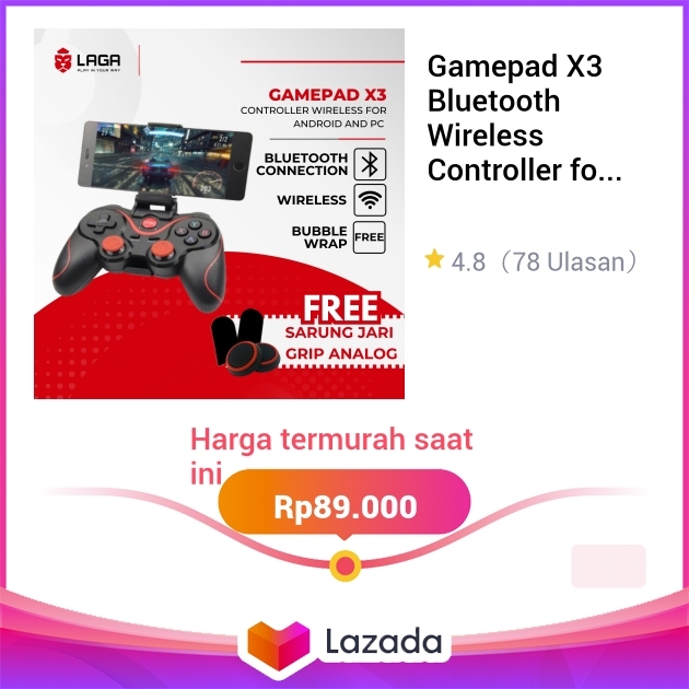 Gamepad X3 Bluetooth Wireless Controller for Android Terios T3 / X3 ...