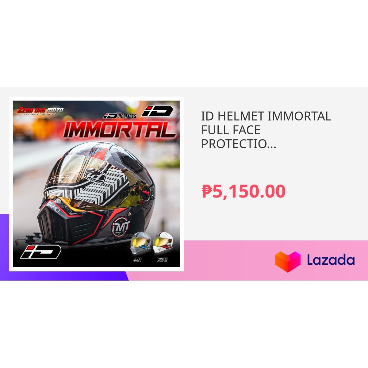 ID HELMET IMMORTAL FULL FACE PROTECTION GEAR