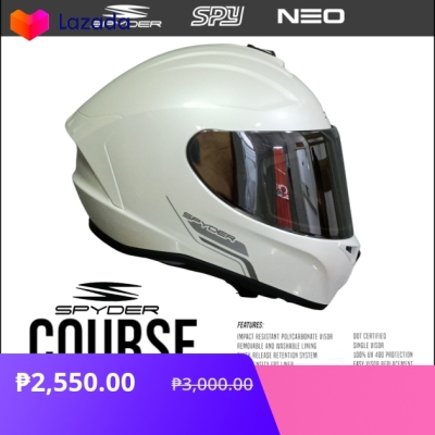 SPYDER Course Fullface Helmet w Free Clear Visor