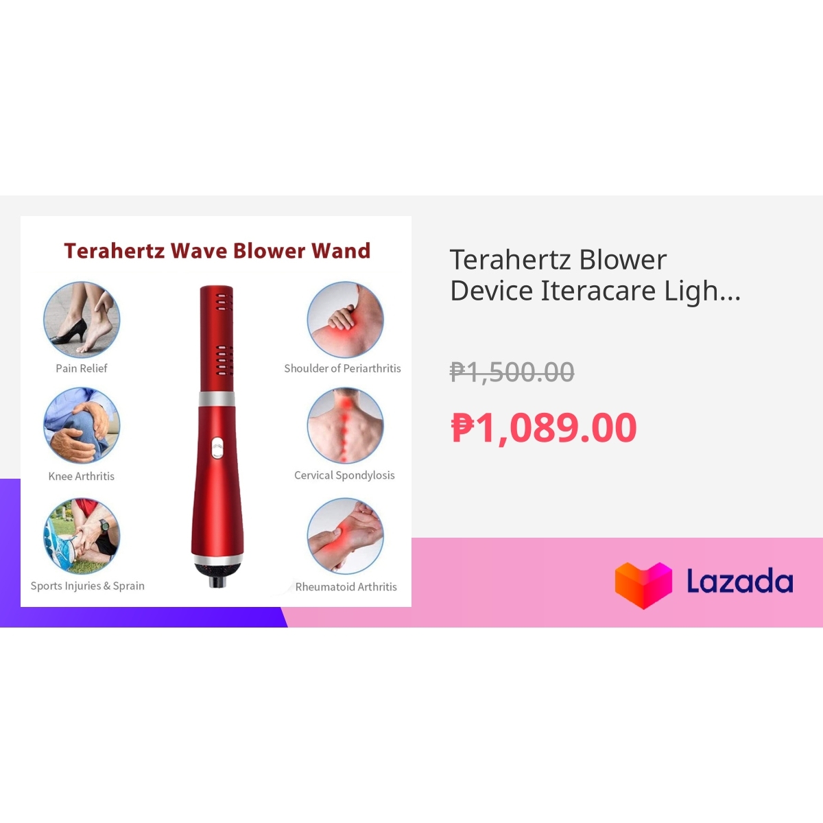 Terahertz Blower Device Iteracare Light Magnetic Healthy Physiotherapy ...