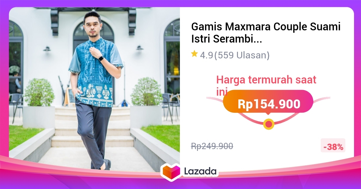 Gamis Maxmara Couple Suami Istri Serambit Pasangan Terbaru Dress ...