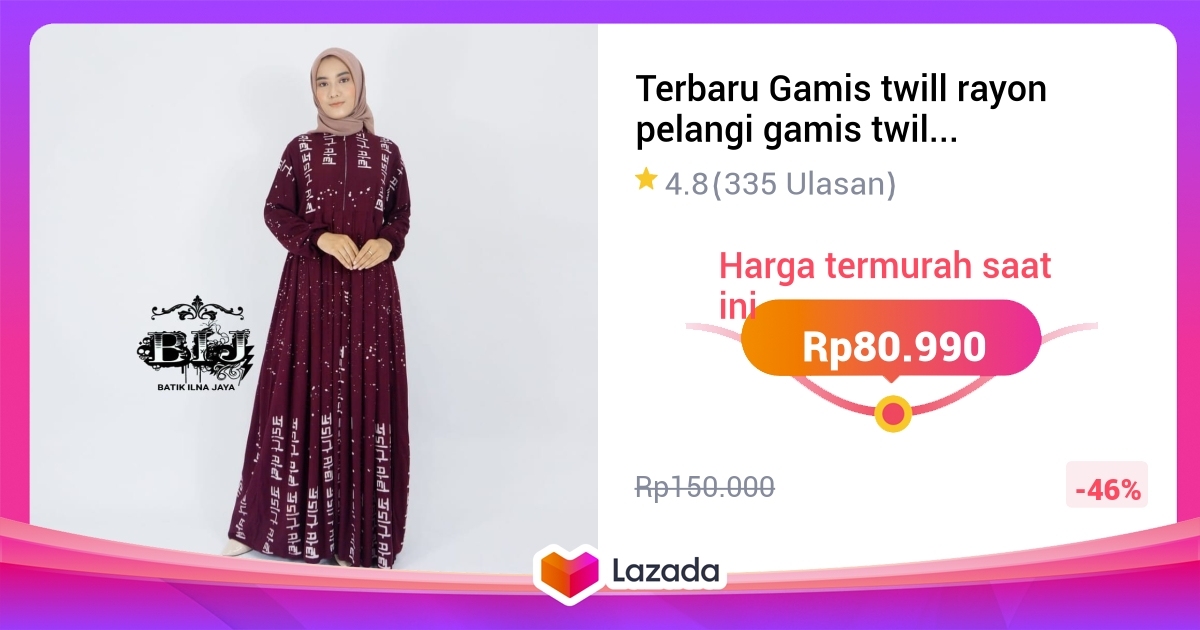 Terbaru Gamis twill rayon pelangi gamis twill tidye gamis twil rayon ...
