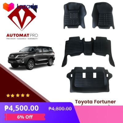 Toyota Fortuner Matting (20016-2021) Premium Deep Dish Matting - 3 ROWS