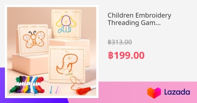 Children Embroidery Threading Game Montessori Toys DIY Material ...