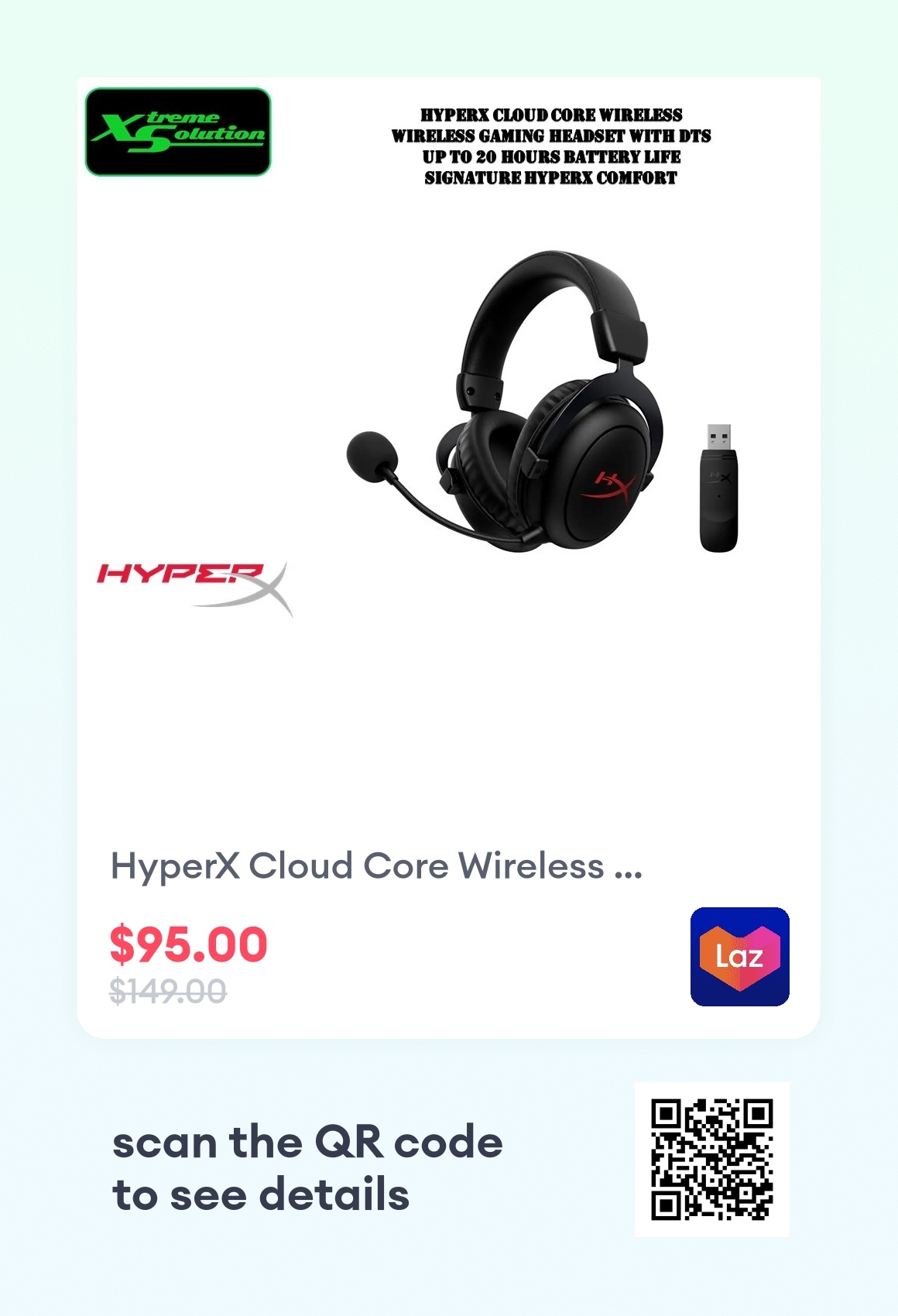 HyperX Cloud Core Wireless - Wireless Gaming Headset | DTS Spatial ...
