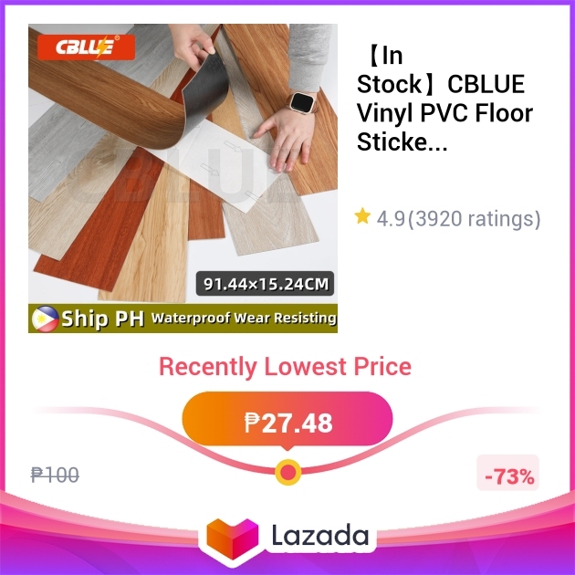 【In Stock】CBLUE Vinyl PVC Floor Sticker Waterproof Removable Vinyl ...