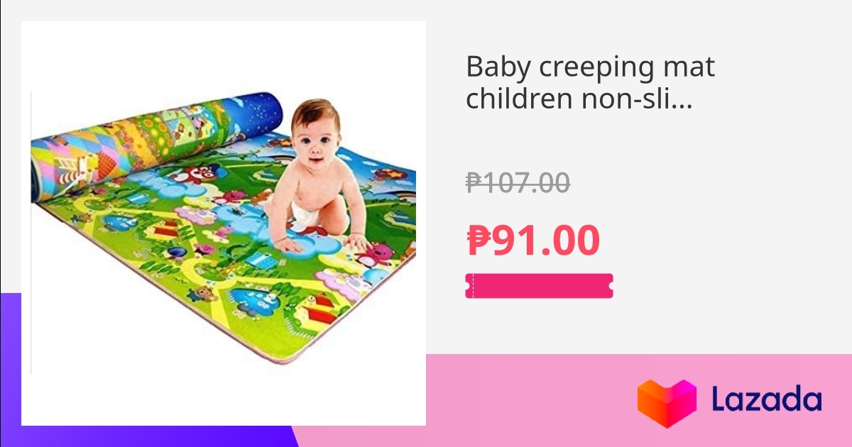 Baby creeping mat children non-slip cartoon mat outdoor waterproof pad