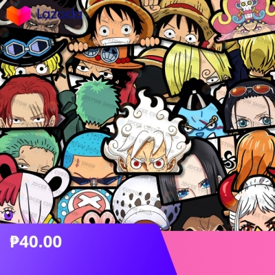 AQUAFLASK PEEKER STICKERS One Piece Luffy Sanji Zoro Nami Usopp Chopper ...