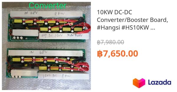 10KW DC-DC Converter/Booster Board, #Hangsi #HS10KW / Input: 48VDC ...