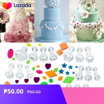 Shapes Plunger Set round star square heart diamond hexagon