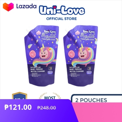 Uni-Love Fairytale Feeding Bottle Cleanser 500ml Pack of 2