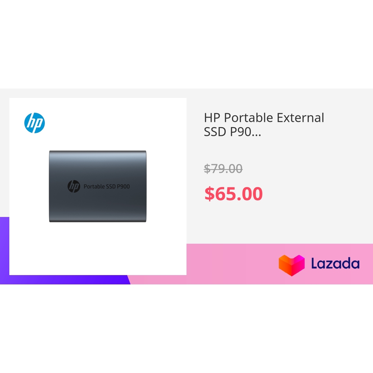 HP Portable External SSD P900 512GB/1TB/2TB Super Slim USB 3.2 Type-C ...