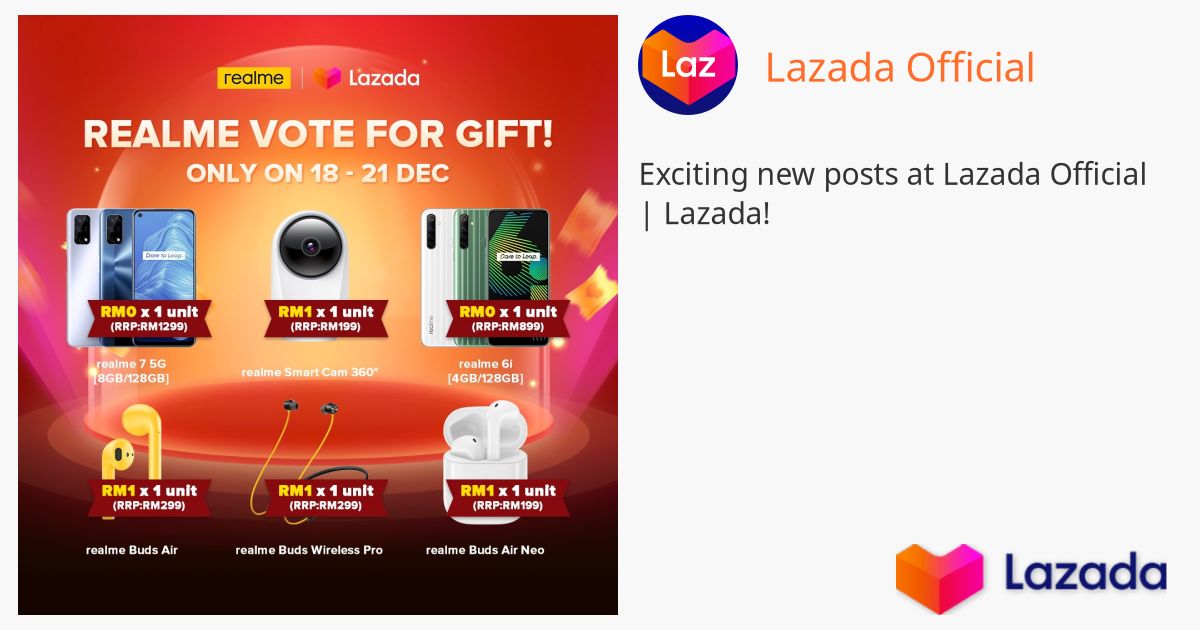 Exciting new posts at Lazada Official | Lazada!
