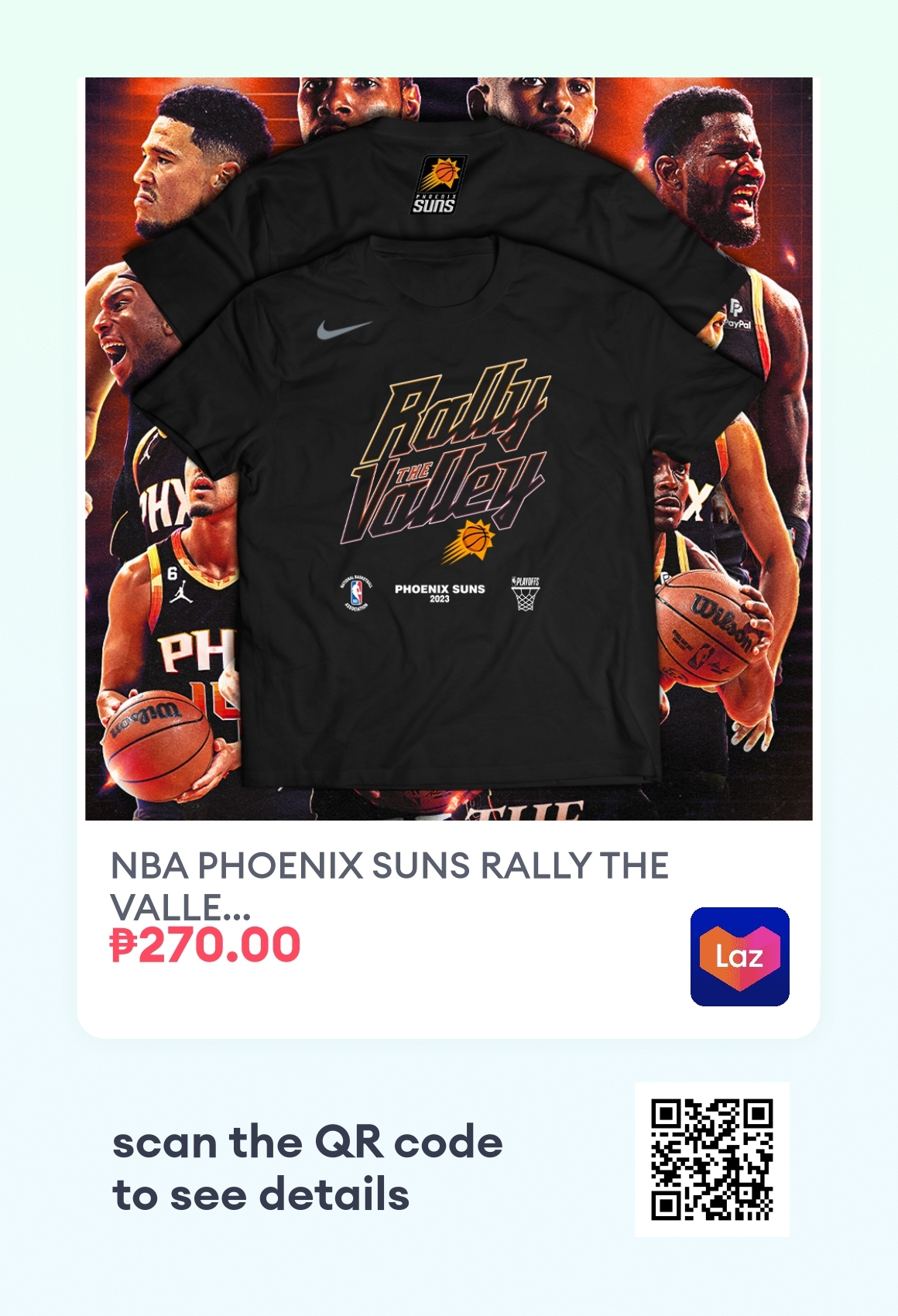 NBA PHOENIX SUNS RALLY THE VALLEY 2023 PLAYOFFS T-SHIRT