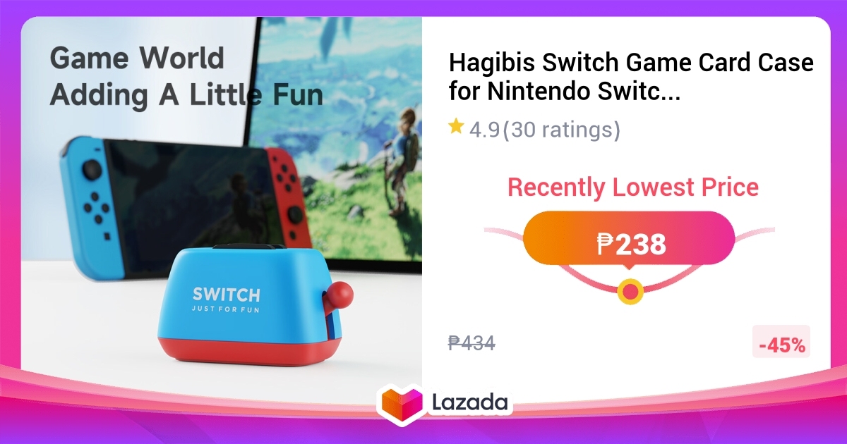 Hagibis Switch Game Card Case for Nintendo Switch Lite/ OLED Toaster ...
