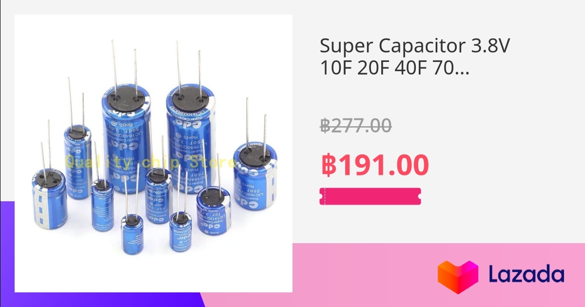 Super Capacitor 3.8V 10F 20F 40F 70F 80F 100F 120F 250F 500F 750F Farad ...