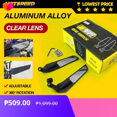 HOTSPEED Universal Side Mirror For Motorcycle Mirrors Wind Wings Alloy ...