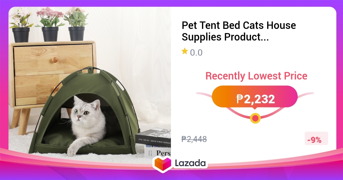 Pet Tent Bed Cats House Supplies Products Accessories Warm Cushions ...