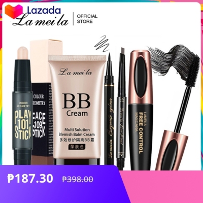 LAMEILA Makeup Set BB Cream Mascara Liquid Eyeliner Eyebrow pencil ...