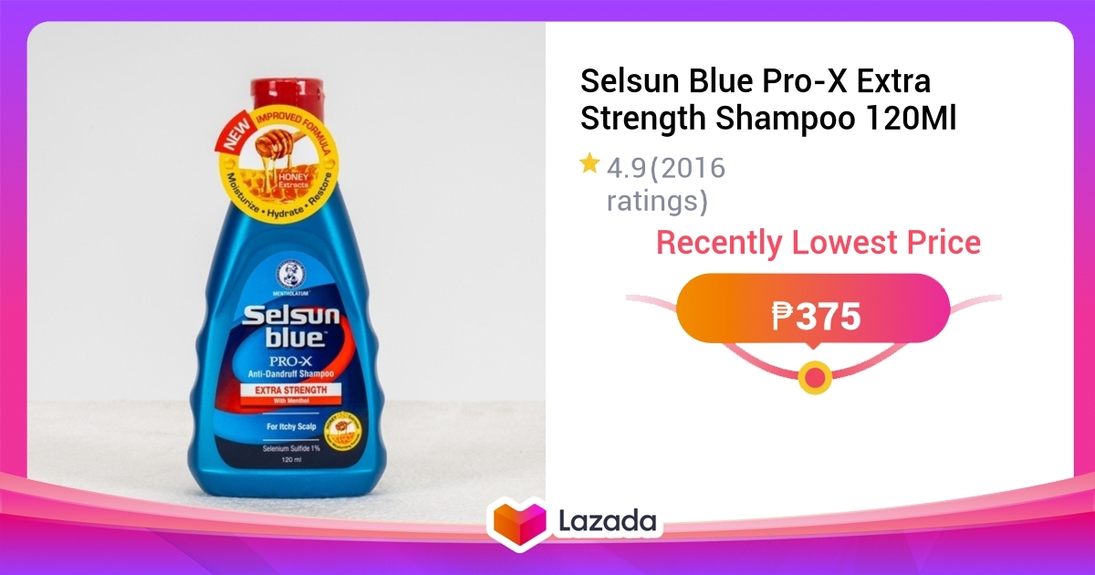 Selsun Blue Pro-X Extra Strength Shampoo 120Ml
