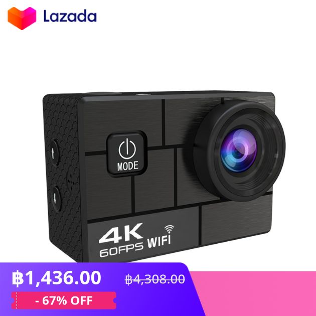 4K 60Fps EIS Action Camera with 2.0 inch IPS Screen 24MP Anti-Shake ...