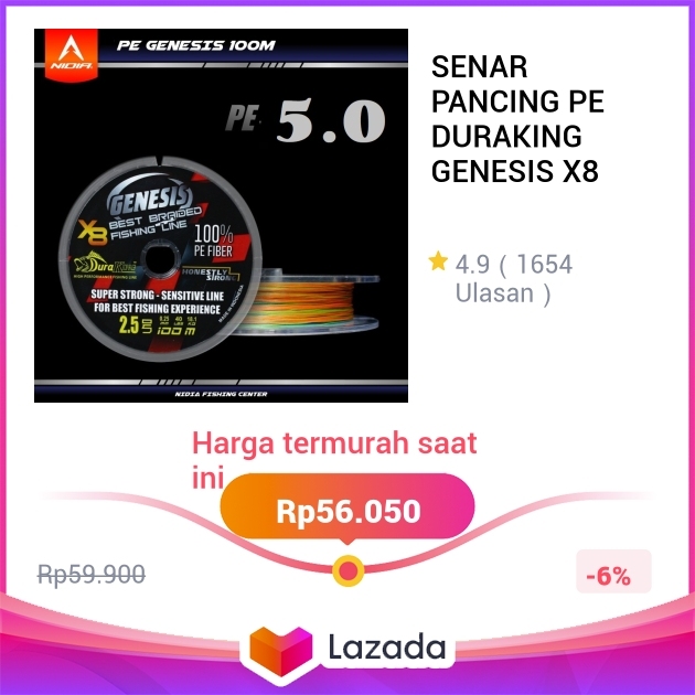 SENAR PANCING PE DURAKING GENESIS X8