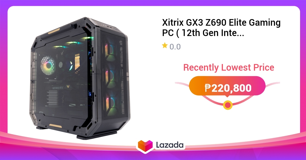 Xitrix GX3 Z690 Elite Gaming PC ( 12th Gen Intel Processor; 32GB RGB ...
