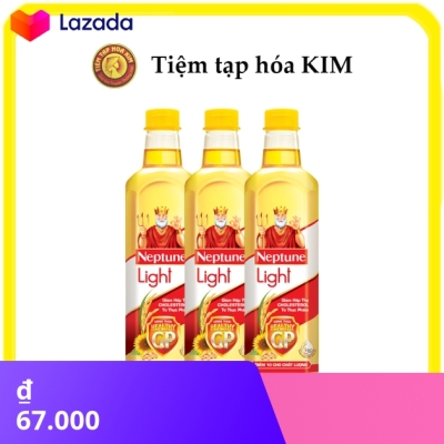 Dầu Ăn Thượng Hạng Neptune Light Chai 1 Lít