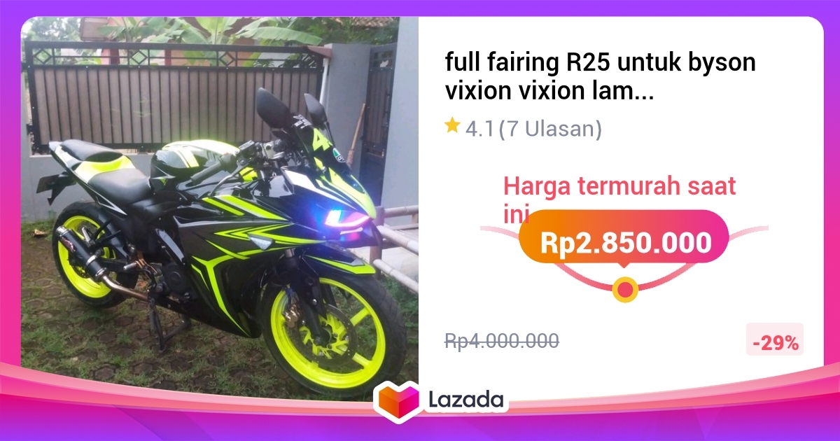 full fairing R25 untuk byson vixion vixion lama vixion r full body r25