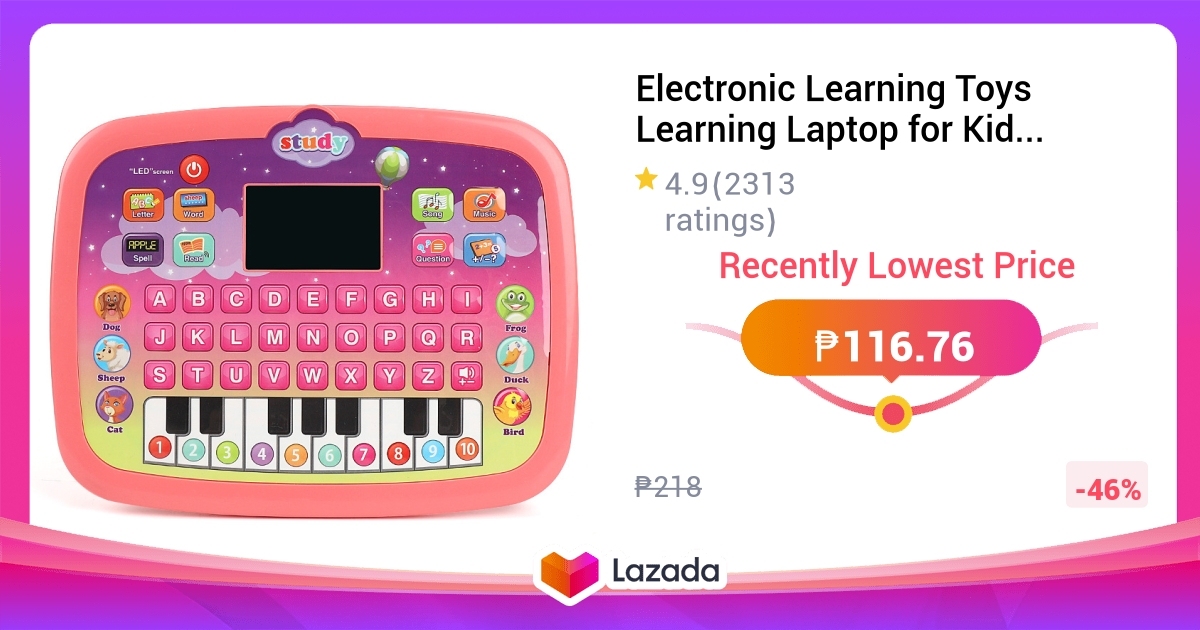 Electronic Learning Toys Learning Laptop for Kids Tablet for Kids ...