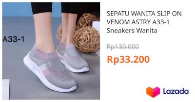 SEPATU WANITA SLIP ON VENOM ASTRY A33-1 Sneakers Wanita