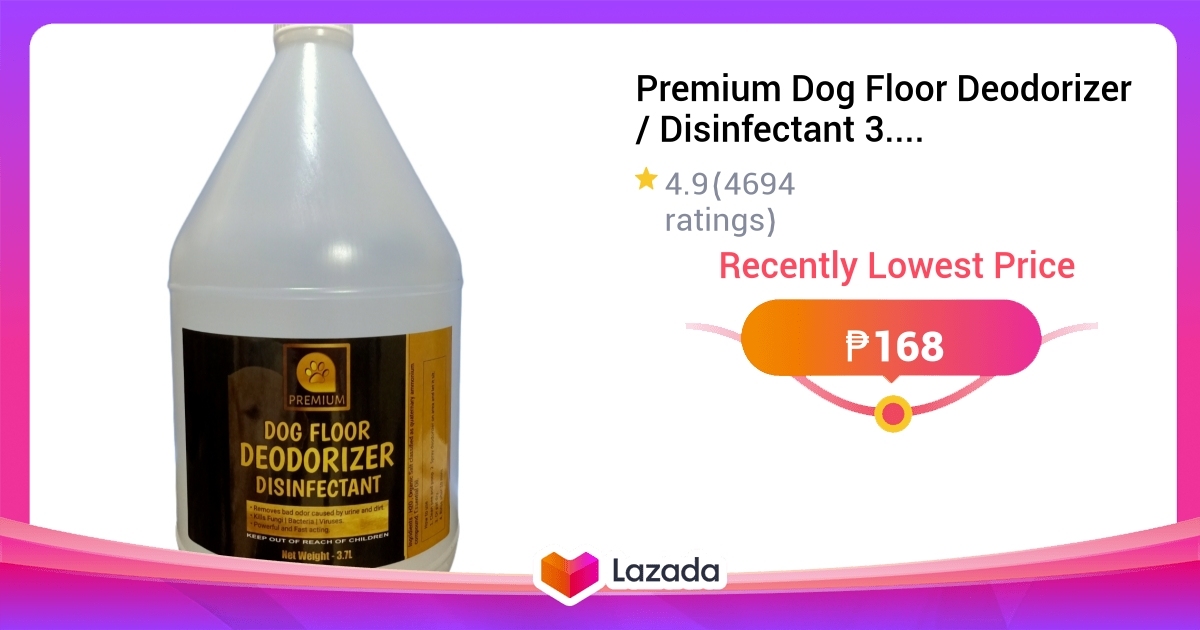 Premium Dog Floor Deodorizer / Disinfectant 3.7 liters
