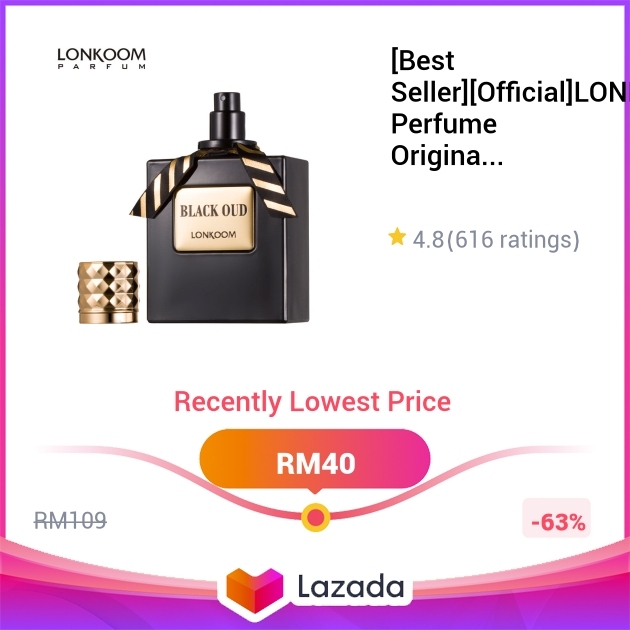 [Best Seller][Official]LONKOOM Perfume Original BLACK OUD 100ml ...