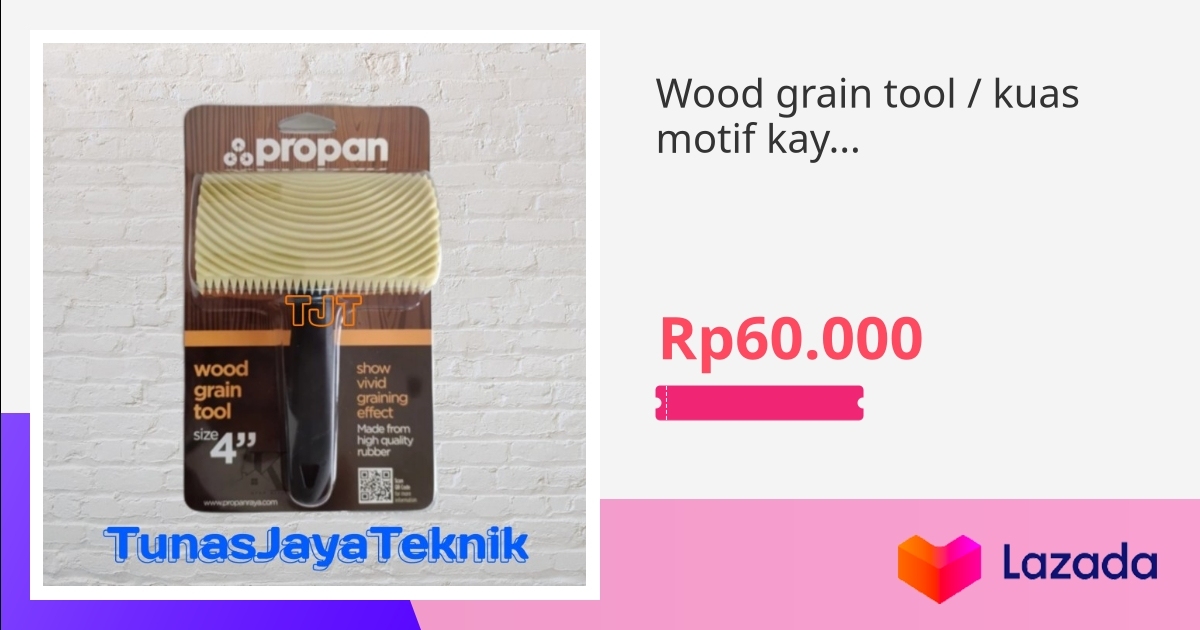 Wood grain tool / kuas motif kayu Propan 4"