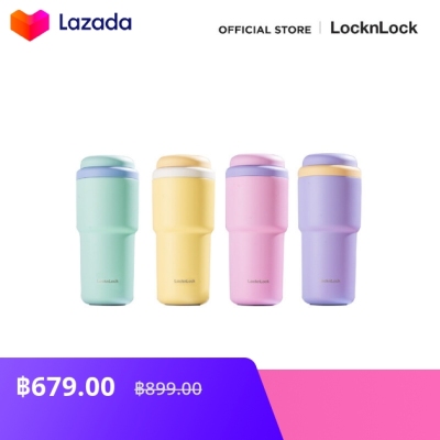 LocknLock แก้วน้ำเก็บอุณหภูมิ The First One Touch Tumbler ความจุ 480 ml ...
